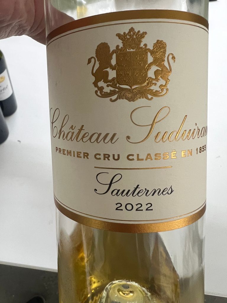 2022 Château Suduiraut, France, Bordeaux, Sauternais, Sauternes - CellarTracker