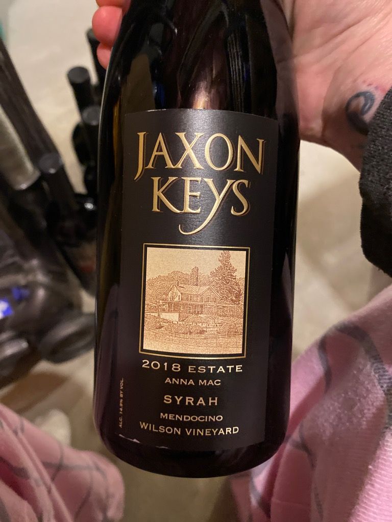 2019 Jaxon Keys Syrah Anna Mac Estate Don Wilson Vineyard, USA ...
