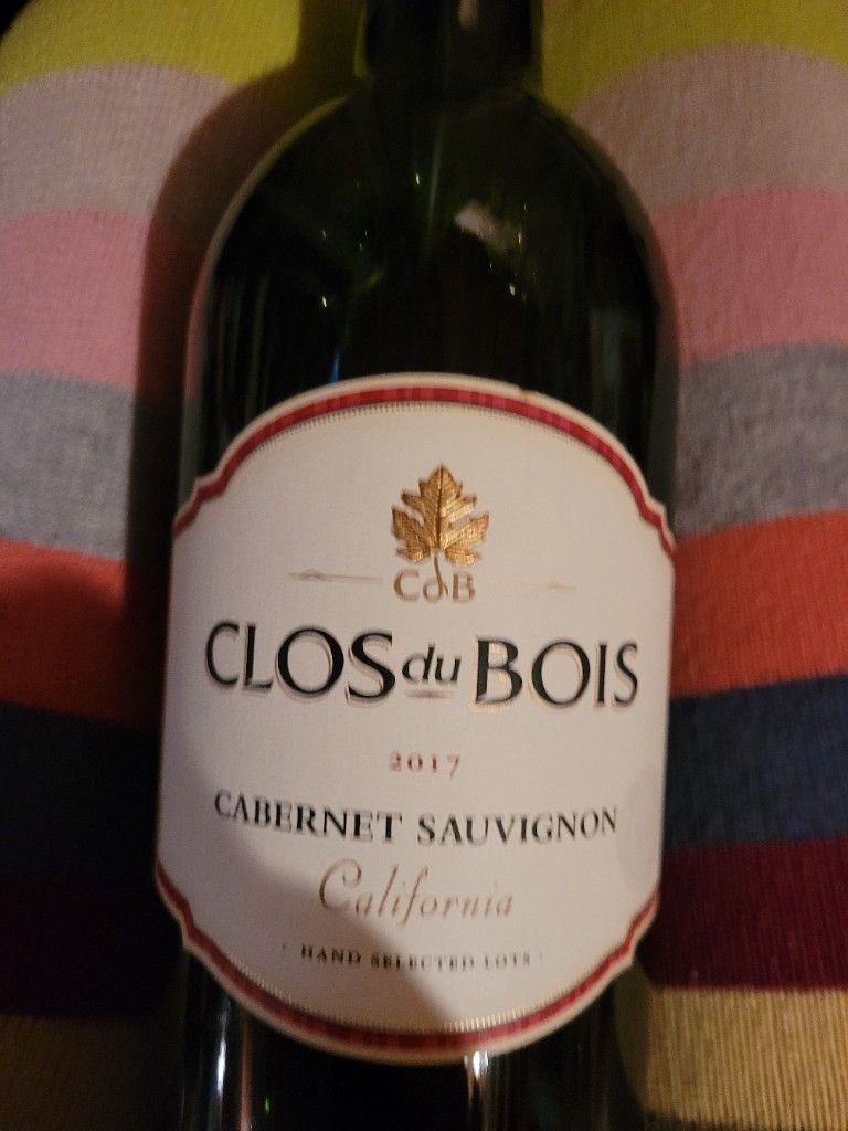 2017 Clos du Bois Cabernet Sauvignon California, USA, California ...