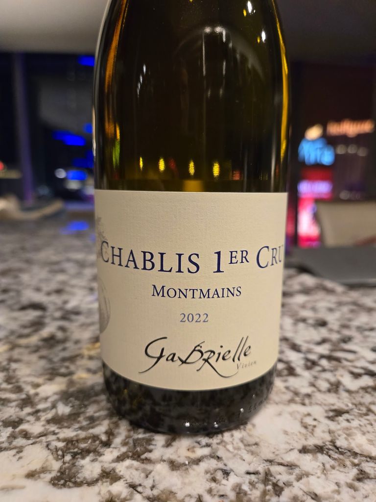 2023 Gabrielle Vivien Chablis 1er Cru Montmains France Burgundy