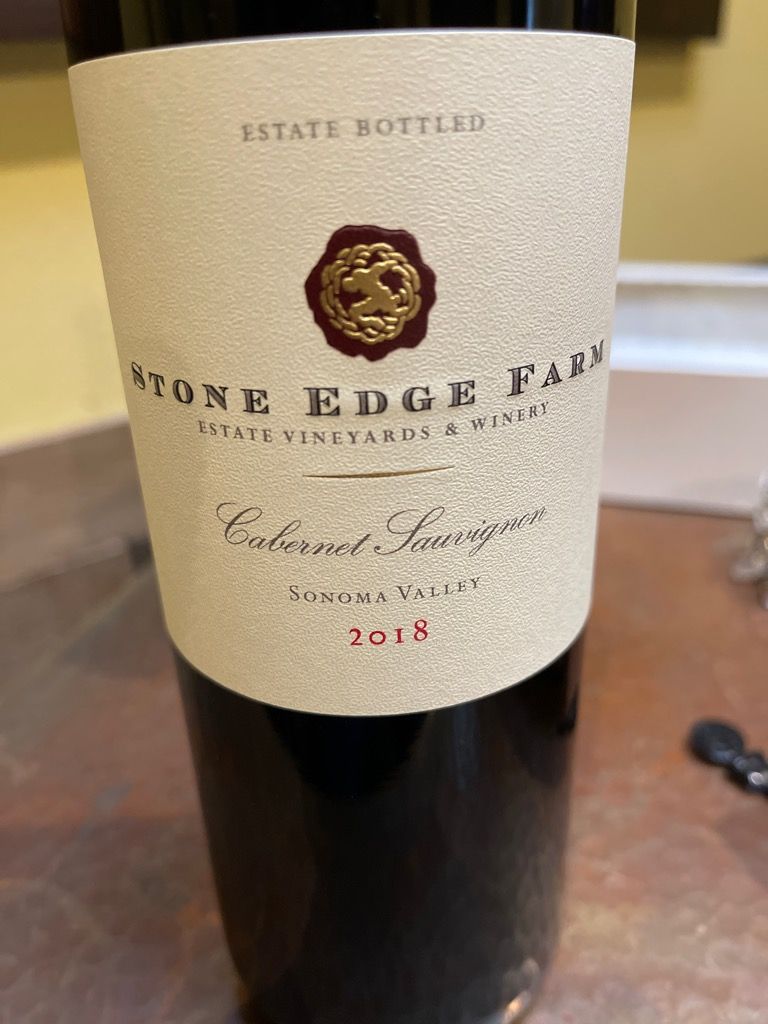 2018 Stone Edge Farm Cabernet Sauvignon, USA, California, Sonoma County ...