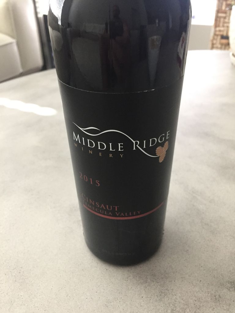 2017 Middle Ridge Winery Cinsaut, USA, California, South Coast ...