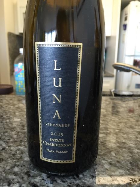 2015 Luna Vineyards Chardonnay Estate, USA, California, Napa Valley ...