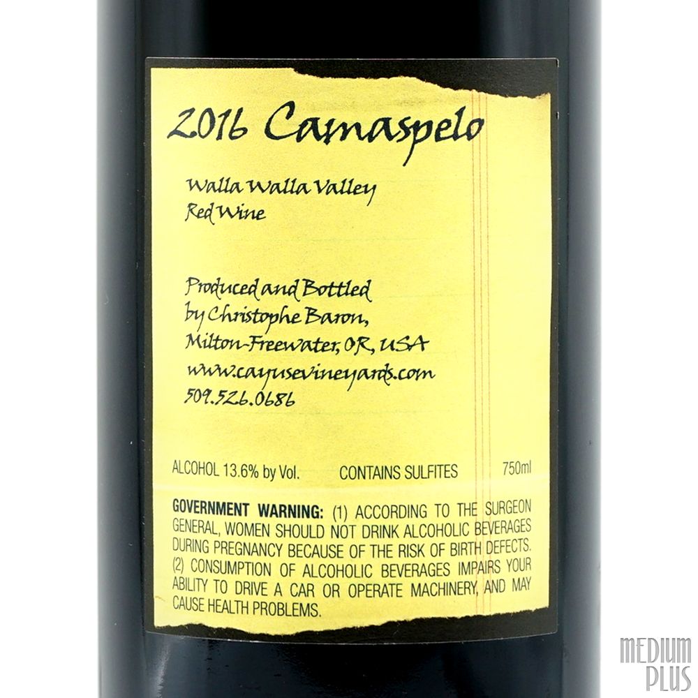 2016 Cayuse Camaspelo, USA, Washington, Columbia Valley, Walla Walla ...
