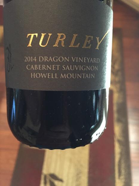 2014 Turley Cabernet Sauvignon Dragon Vineyard, USA, California, Napa ...