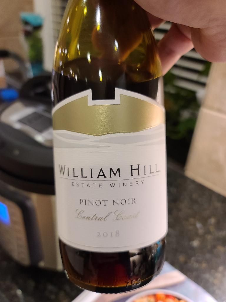 2018 William Hill Winery Pinot Noir, USA, California, Central Coast ...