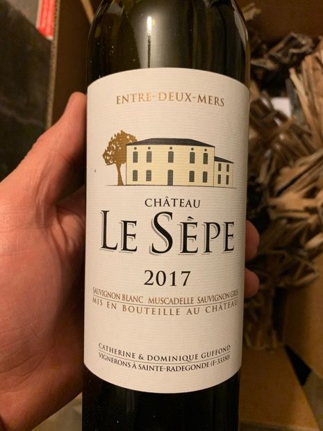2017 Château Le Sepe Entre deux Mers, France, Bordeaux - CellarTracker