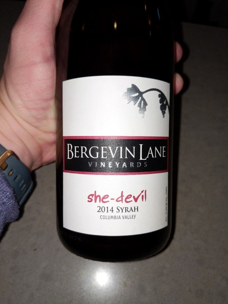 2014 Bergevin Lane Syrah She-Devil, USA, Washington, Columbia Valley ...