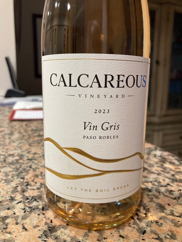 2023 Calcareous Vin Gris of Grenache, USA, California, Central Coast ...