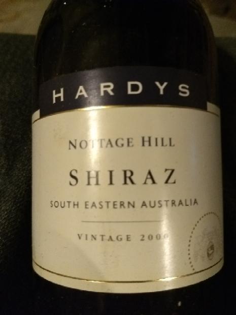 2000 Hardys Shiraz Nottage Hill, Australia, South Eastern - CellarTracker