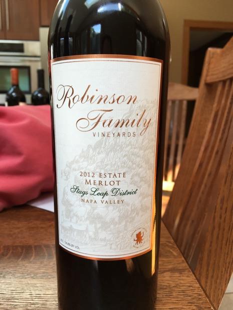 2012 Robinson Family Vineyards Merlot, USA, California, Napa Valley ...