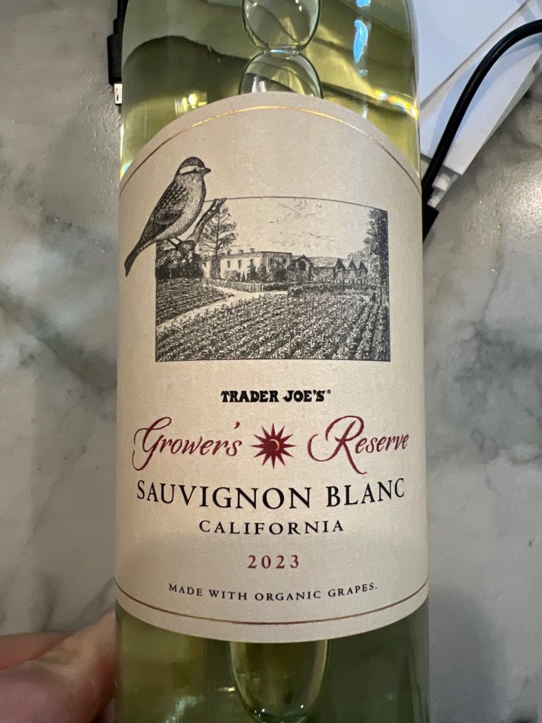 2023 Trader Joe's Sauvignon Blanc Grower's Reserve, USA, California ...