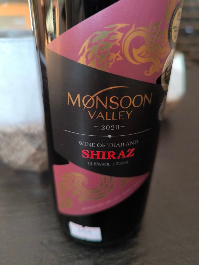2020 Monsoon Valley (Siam Winery) Shiraz, Thailand, Hua Hin Hills - CellarTracker