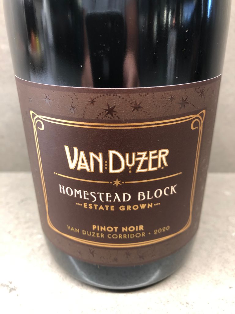 2020 Van Duzer Pinot Noir Homestead Block, USA, Oregon, Willamette ...