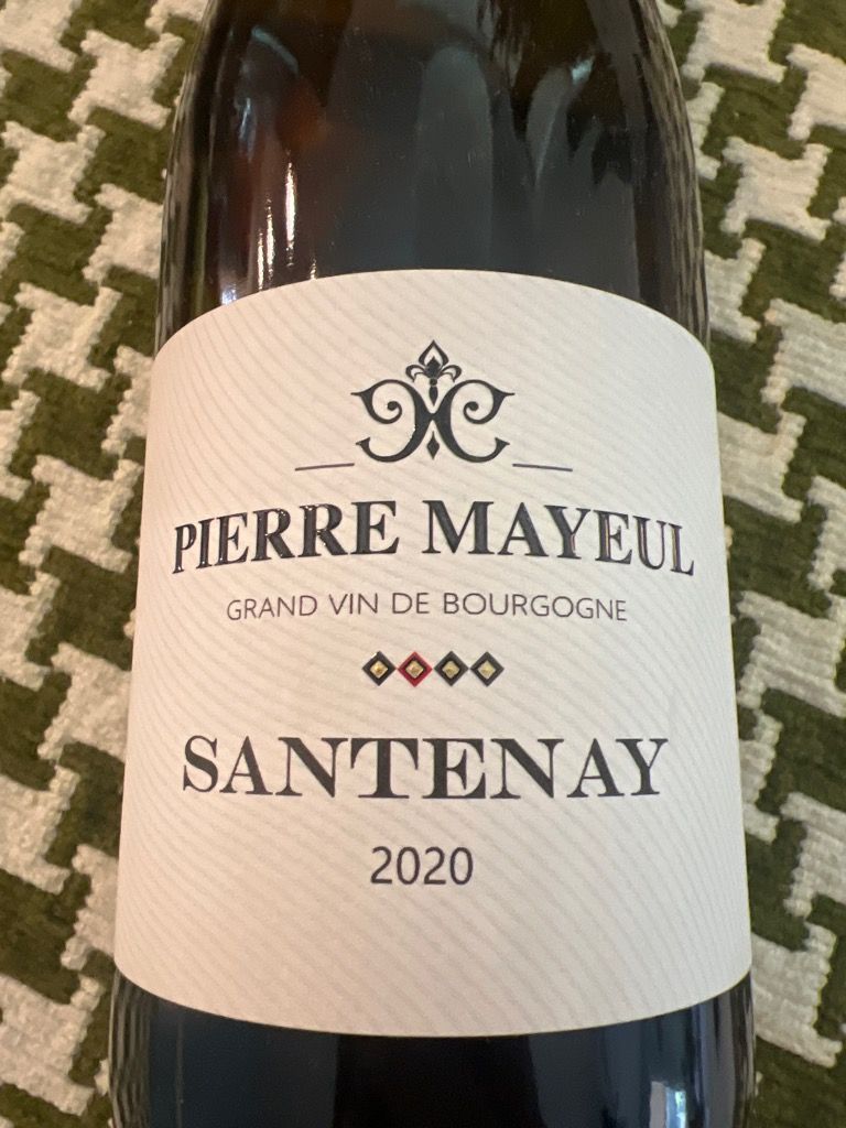 2022 Pierre Mayeul Santenay Blanc, France, Burgundy, Côte de Beaune ...