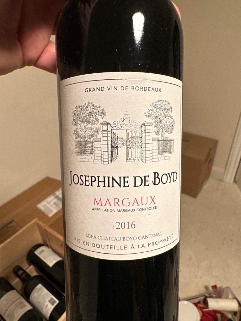 2019 Château Boyd-Cantenac Josephine de Boyd, France, Bordeaux, Médoc ...
