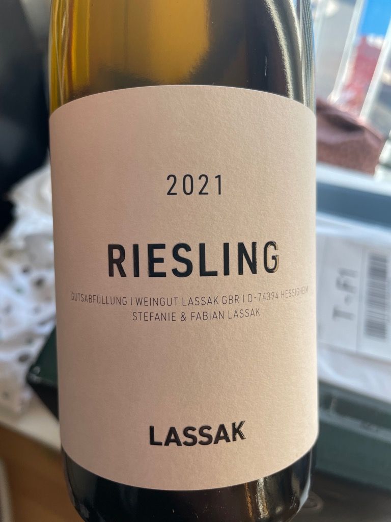 2021 Weingut Lassak Riesling, Germany, Württemberg - CellarTracker