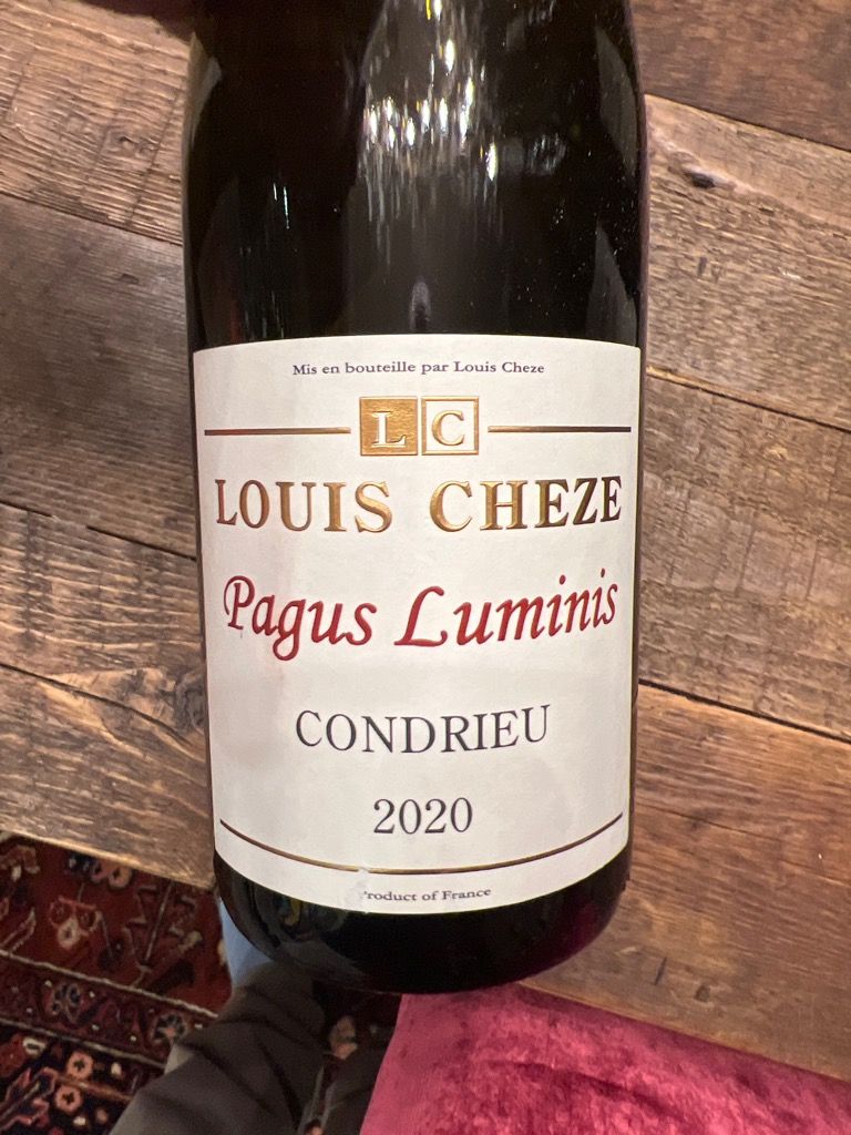2020 Domaine Louis Cheze Condrieu Cuvée Pagus Luminis, France, Rhône ...