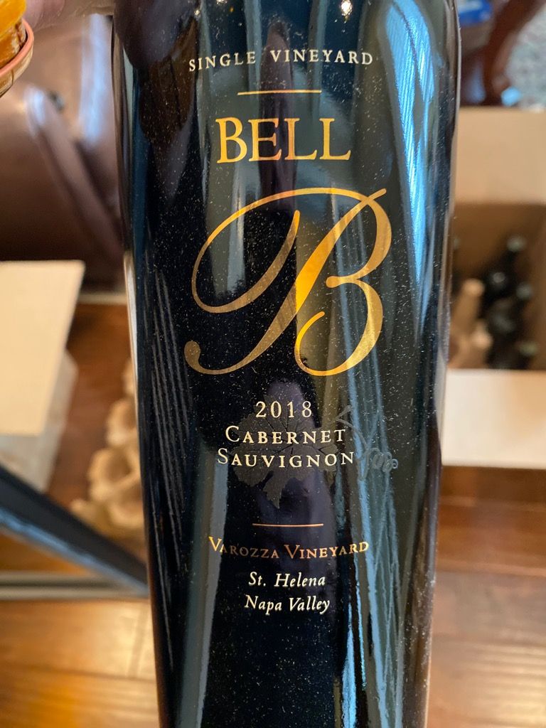2018 Bell Wine Cellars Cabernet Sauvignon Varozza Vineyard, USA ...