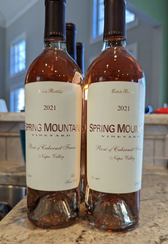 2021 Spring Mountain Vineyard Rosé of Cabernet Franc, USA, California ...
