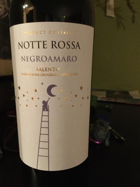 2015 Notte Rossa Negroamaro Salento IGT, Italy, Puglia, Salento IGT ...