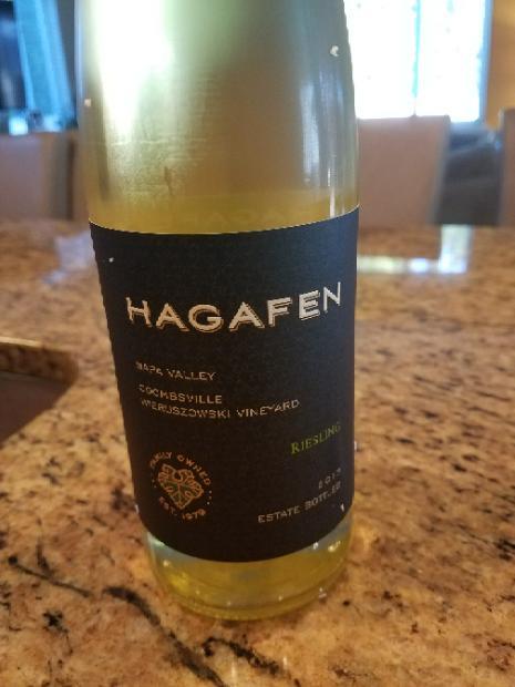 2017 Hagafen Riesling Coombsville, USA, California, Napa Valley ...
