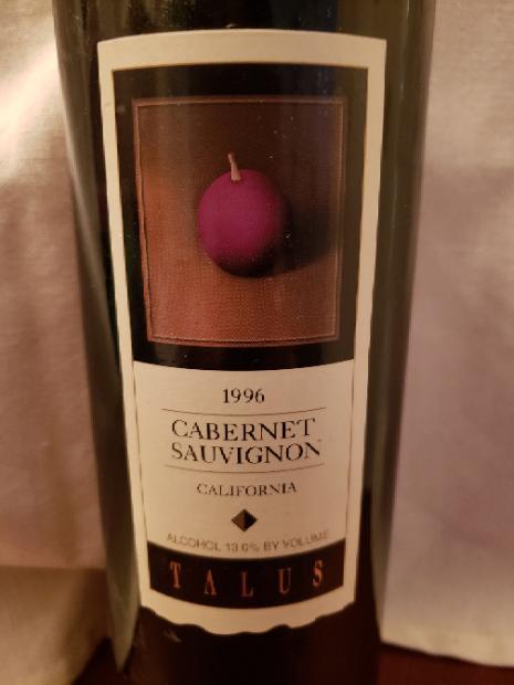 1996 Talus Cabernet Sauvignon, USA, California, Central Valley, Lodi ...