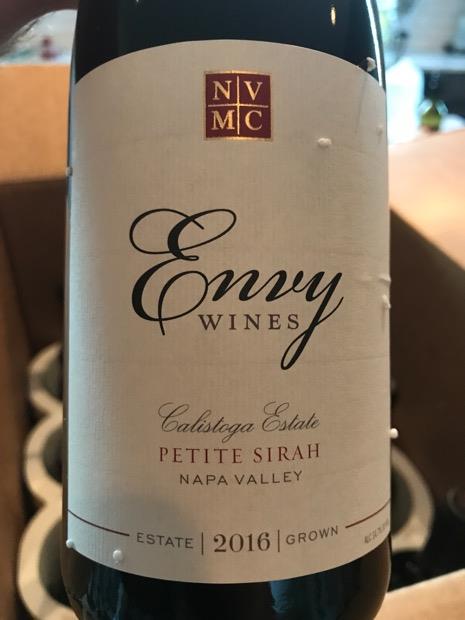 2016 Envy Wines Petite Sirah Calistoga Estate Napa Valley, USA ...