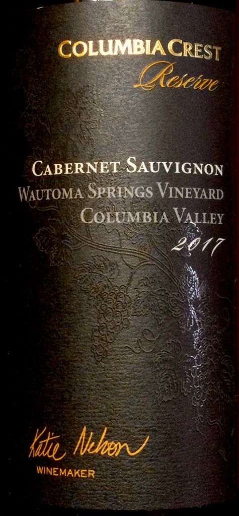 2018 Columbia Crest Cabernet Sauvignon Reserve Wautoma Springs Vineyard ...