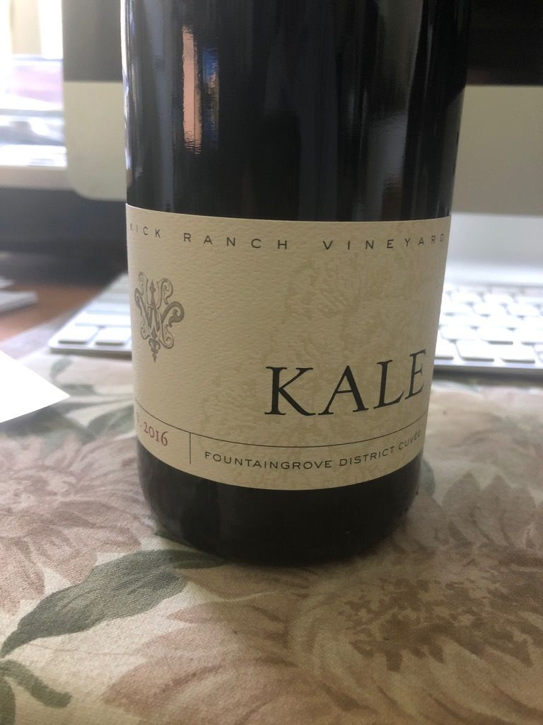 2016 Kale Wines Home Run Cuvée Kick Ranch, USA, California, Sonoma ...