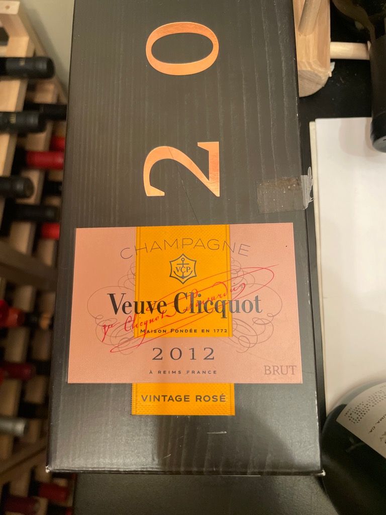 2012 Veuve Clicquot Champagne Pink Label Fridge Gift Pack Reims, France ...