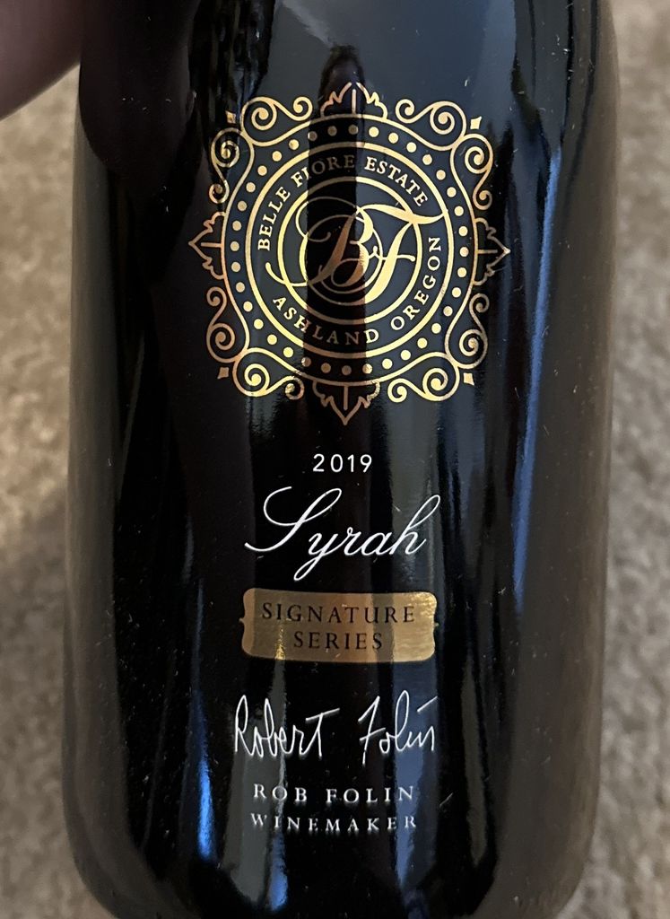 2019 Belle Fiore Vineyards Syrah Signature Series, USA, Oregon ...