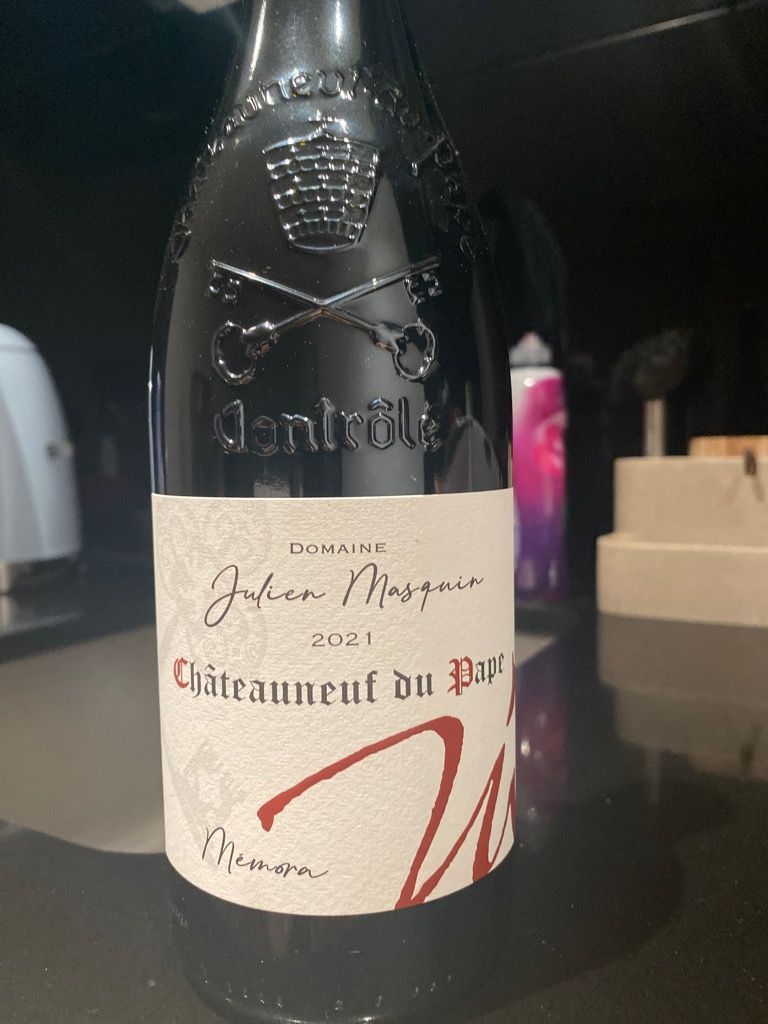 2021 Domaine Julien Masquin Châteauneuf-du-Pape Memora, France, Rhône ...