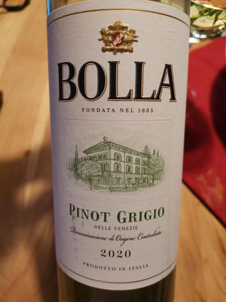 2020 Bolla Pinot Grigio Delle Venezie, Italy, Delle Venezie - CellarTracker