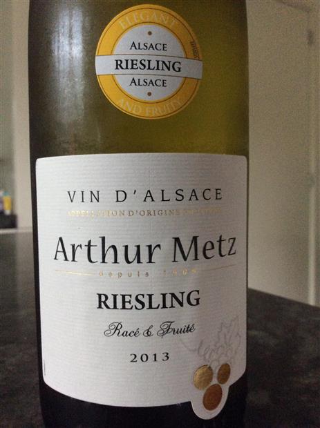 2013 Arthur Metz Riesling, France, Alsace - CellarTracker