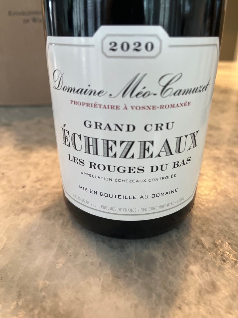 2020 Domaine Méo-Camuzet Echezeaux Les Rouges du Bas, France, Burgundy ...