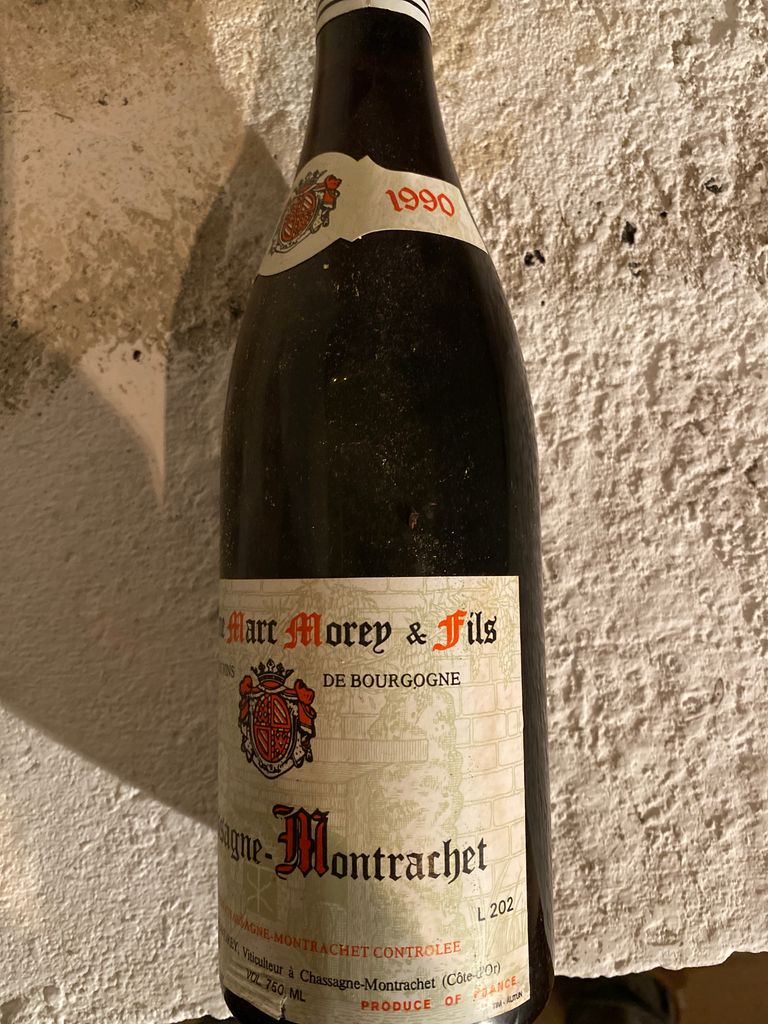 1990 Domaine Marc Morey & Fils Chassagne-Montrachet 1er Cru Les Vergers ...