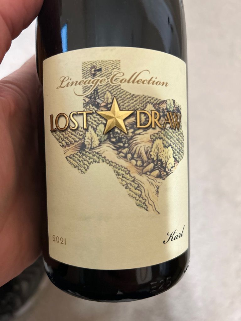 2021 Lost Draw Cellars Lineage Collection Karl, USA, Texas, Texas High ...