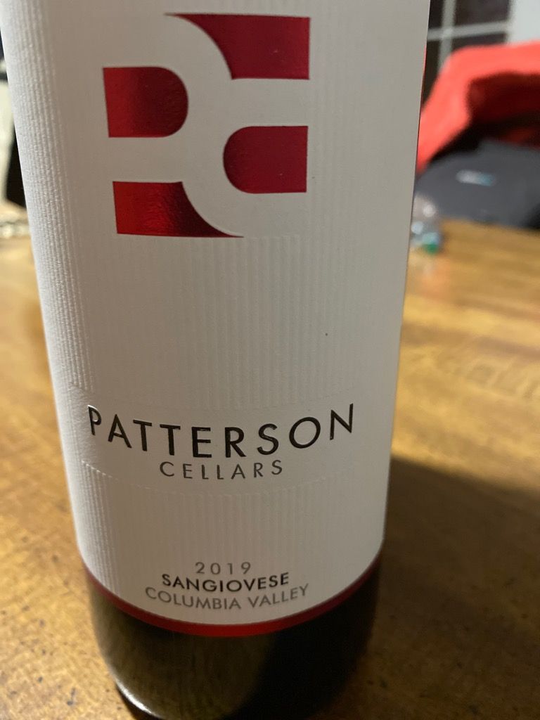 2020 Patterson Cellars Sangiovese, USA, Washington, Columbia Valley ...