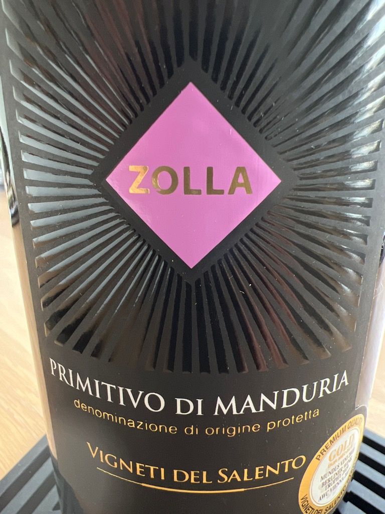 2019 Vigneti del Salento Primitivo di Manduria Zolla Riserva, Italy ...
