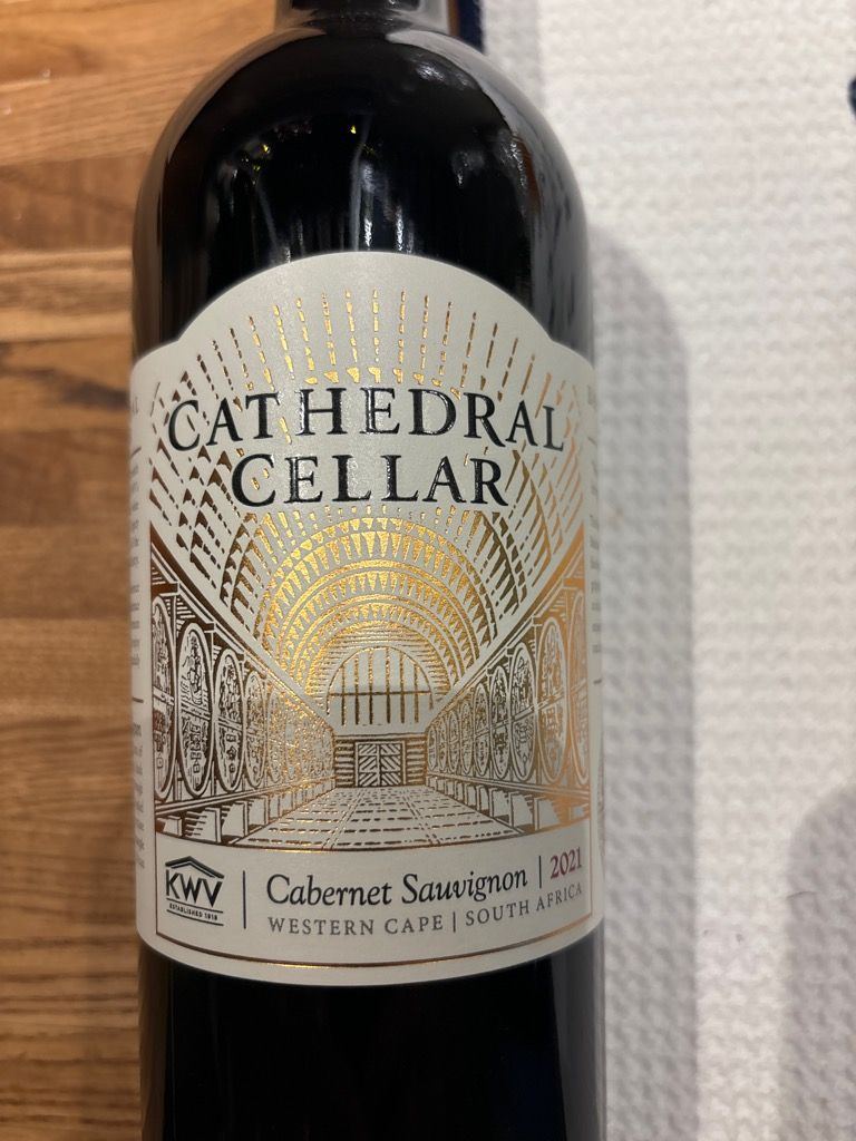 2022 KWV Cabernet Sauvignon Cathedral Cellar, South Africa, Western ...