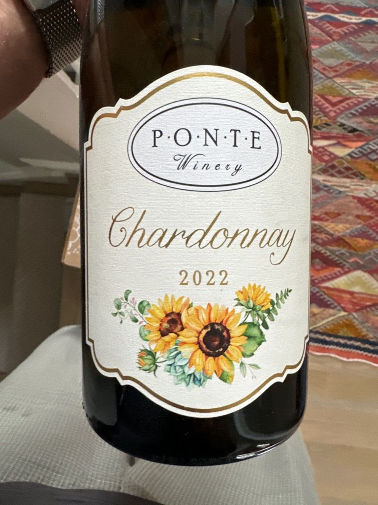 2022 Ponte Winery Chardonnay, USA, California, South Coast, Temecula ...