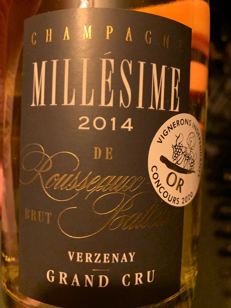 2006 Champagne Rousseaux-Batteux Champagne Grand Cru Brut Verzenay ...