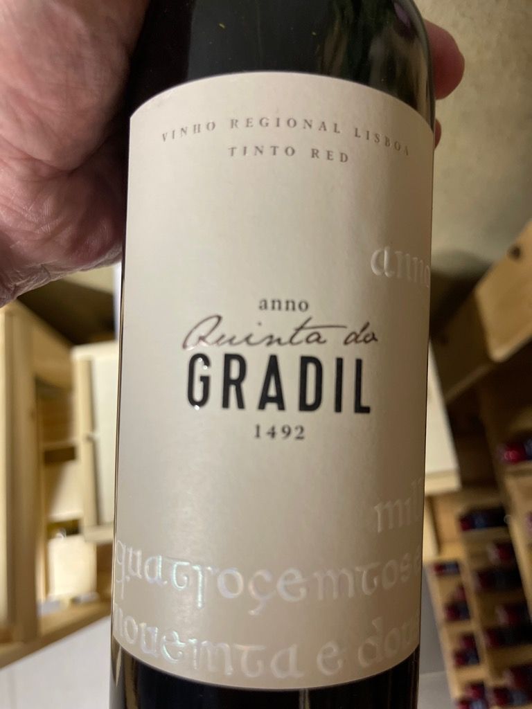 2020 Quinta do Gradil Vinho Regional Lisboa Vinha do Carmo, Portugal ...