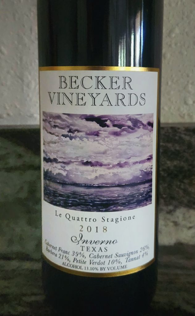 2018 Becker Vineyards Le Quattro Stagione - Inverno, USA, Texas, Texas ...