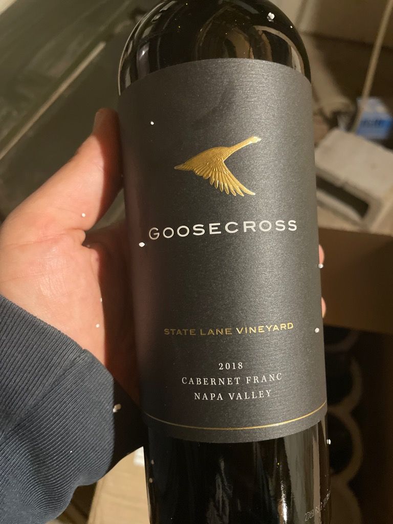 2018 Goosecross Cellars Cabernet Franc State Lane Vineyard, USA ...