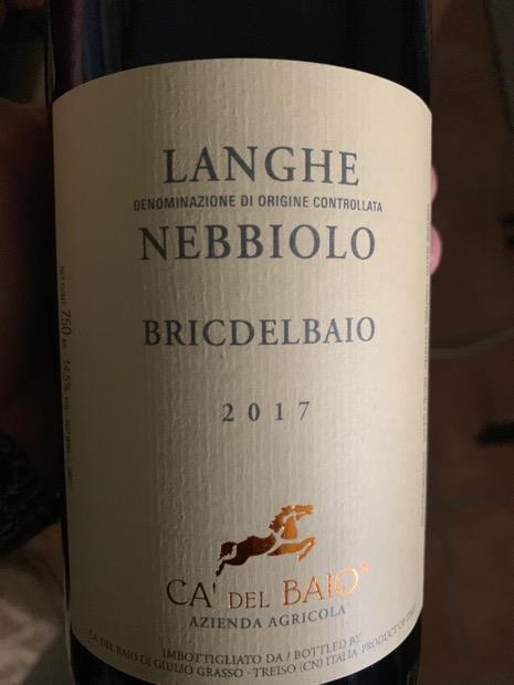 2017 Ca' del Baio Langhe Nebbiolo Bric del Baio, Italy, Piedmont, Langhe, Langhe DOC - CellarTracker