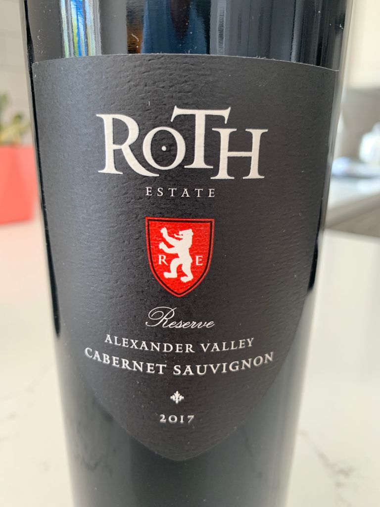 2017 Roth Estate Cabernet Sauvignon Reserve, USA, California, Sonoma ...
