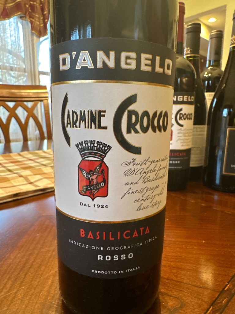 2020 Casa Vinicola D'Angelo Basilicata Carmine Crocco, Italy ...