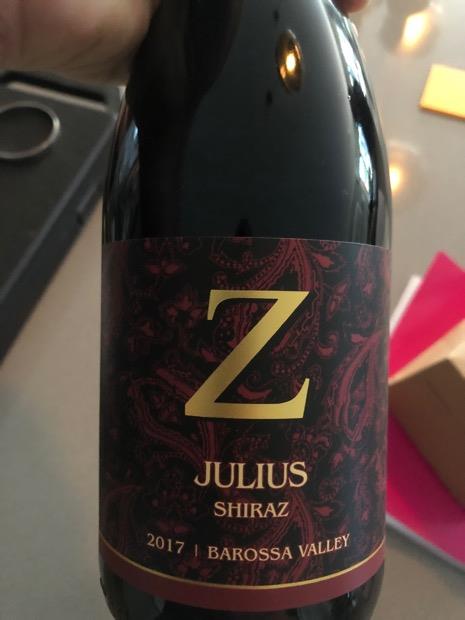 2018 Z wine Shiraz Julius, Australia, South Australia, Barossa, Barossa ...